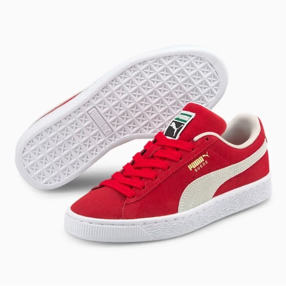 Puma | Shoes | Puma Suede Classic Red White | Poshmark